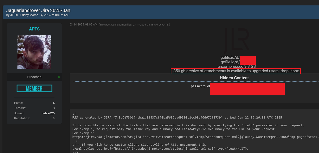 Jaguar Land Rover Breached by HELLCAT Ransomware Group Using Its ...