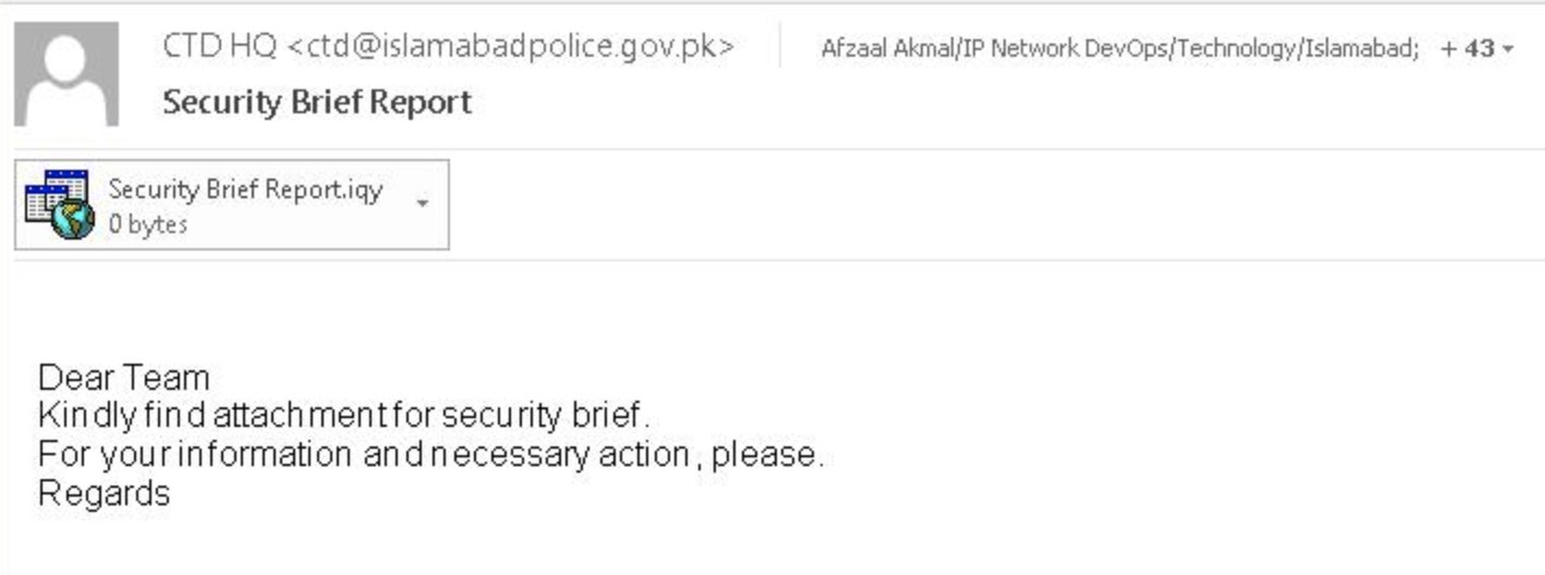 Pakistan Telecommunication Company (PTCL) Targeted by Bitter APT During ...